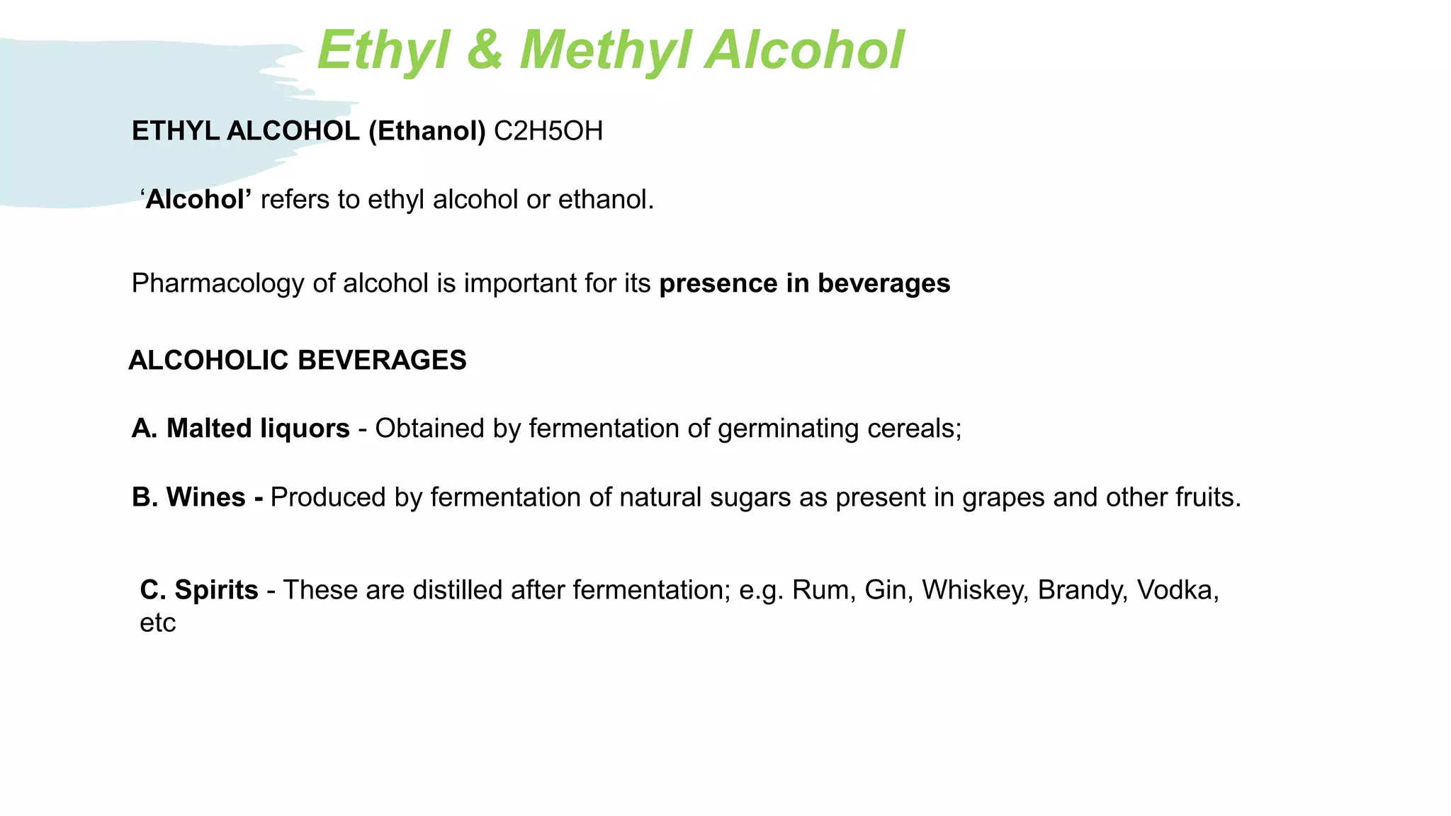 3.Alcohol & Methyl Alcohol.pptx | Chemistry | Science