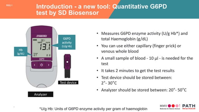 5.1. How to perform a quantitative G6PD test.pptx | Blood Disorders ...