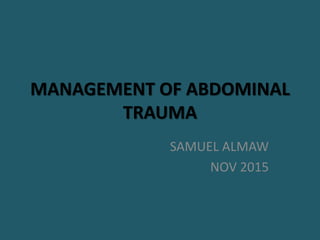 5. Abdominal Trauma Management.ppt