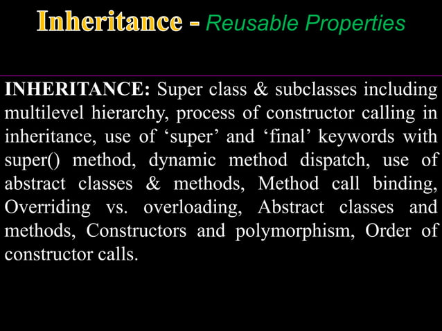 5. OBJECT ORIENTED PROGRAMMING USING JAVA - INHERITANCE.ppt