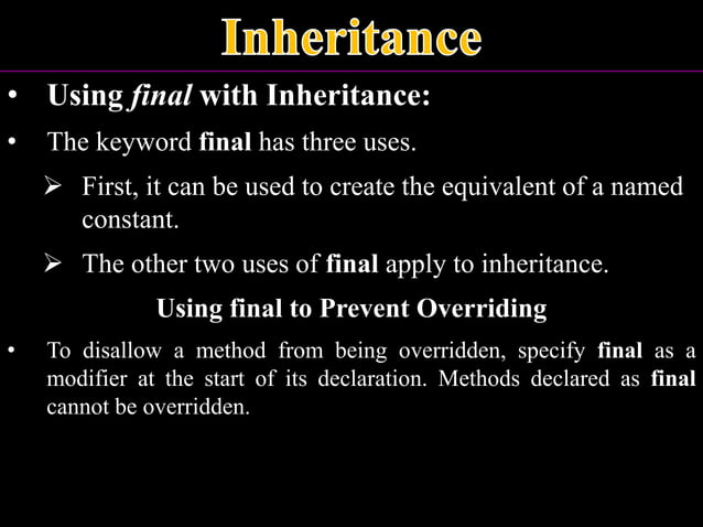 5. OBJECT ORIENTED PROGRAMMING USING JAVA - INHERITANCE.ppt