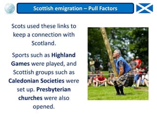Higher Migration and Empire - Pull factors (Emigration) | PPT