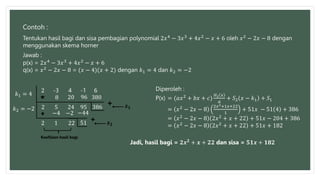 5. KD 3.2 Pembagian Polinomial oleh berderajat dua.pptx