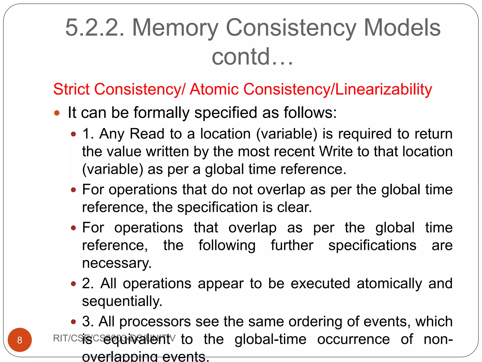522 Memory Consistency Modelspptx Databases Computer Software