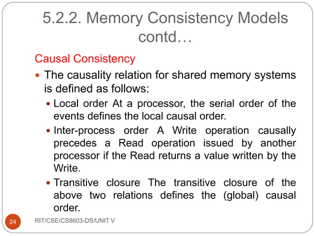 5.2.2. Memory Consistency Models.pptx | Databases | Computer Software and Applications