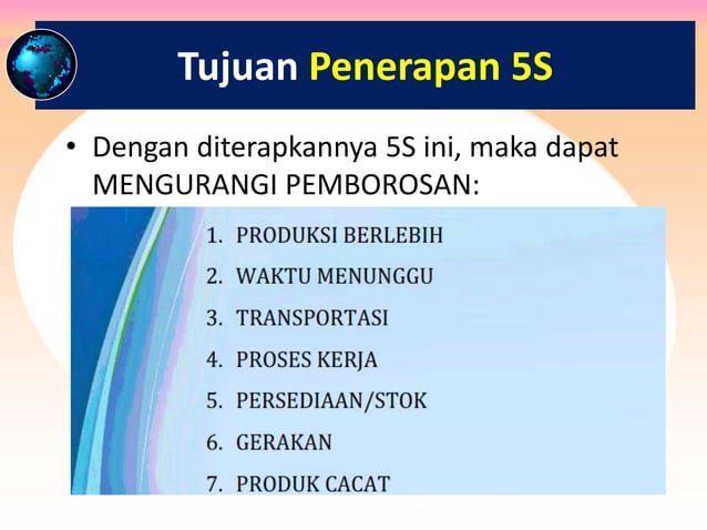 Konsep & Prinsip 5S_5R sebagai Budaya Kerja & Produktivitas Karyawan ...