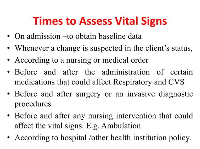 5.Vital Signs-1.pptx | Heart and Cardiovascular Diseases | Diseases and ...