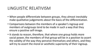 5. Language Attitudes Convergence, Divergence and Acts of.pptx