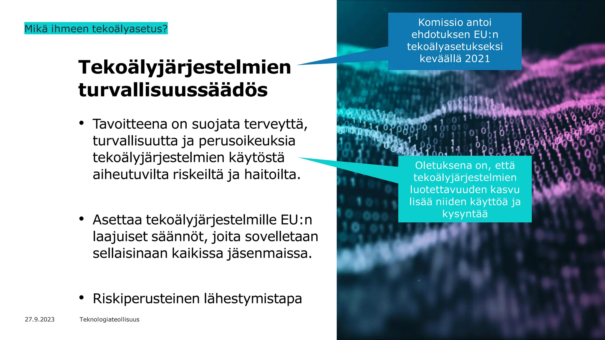 Datatalouden ja tekoälyn regulaatio – missä mennään? | PPT | Free Download