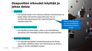 Datatalouden ja tekoälyn regulaatio – missä mennään? | PPT | Free Download