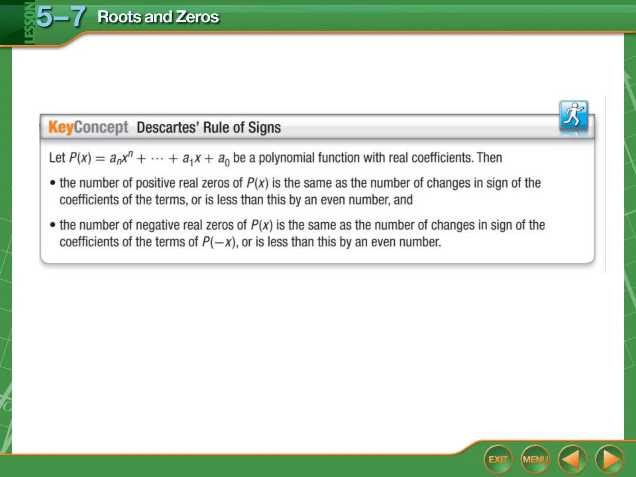 5.7 Interactive Classroom Roots and Zeros.ppt