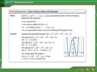 5.7 Interactive Classroom Roots and Zeros.ppt