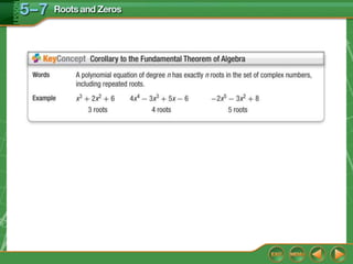 5.7 Interactive Classroom Roots and Zeros.ppt