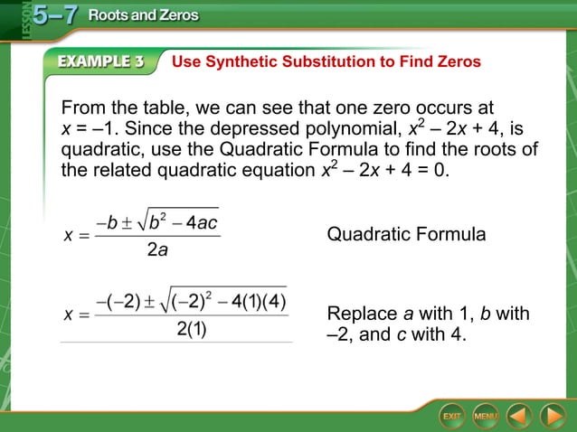 5.7 Interactive Classroom Roots and Zeros.ppt