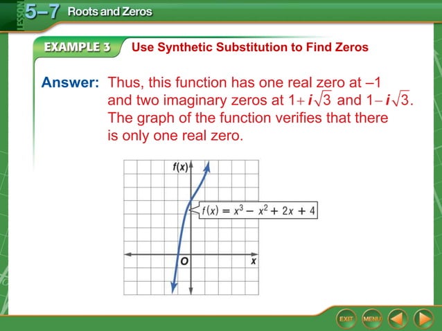 5.7 Interactive Classroom Roots and Zeros.ppt