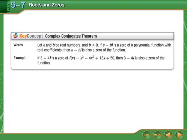 5.7 Interactive Classroom Roots and Zeros.ppt
