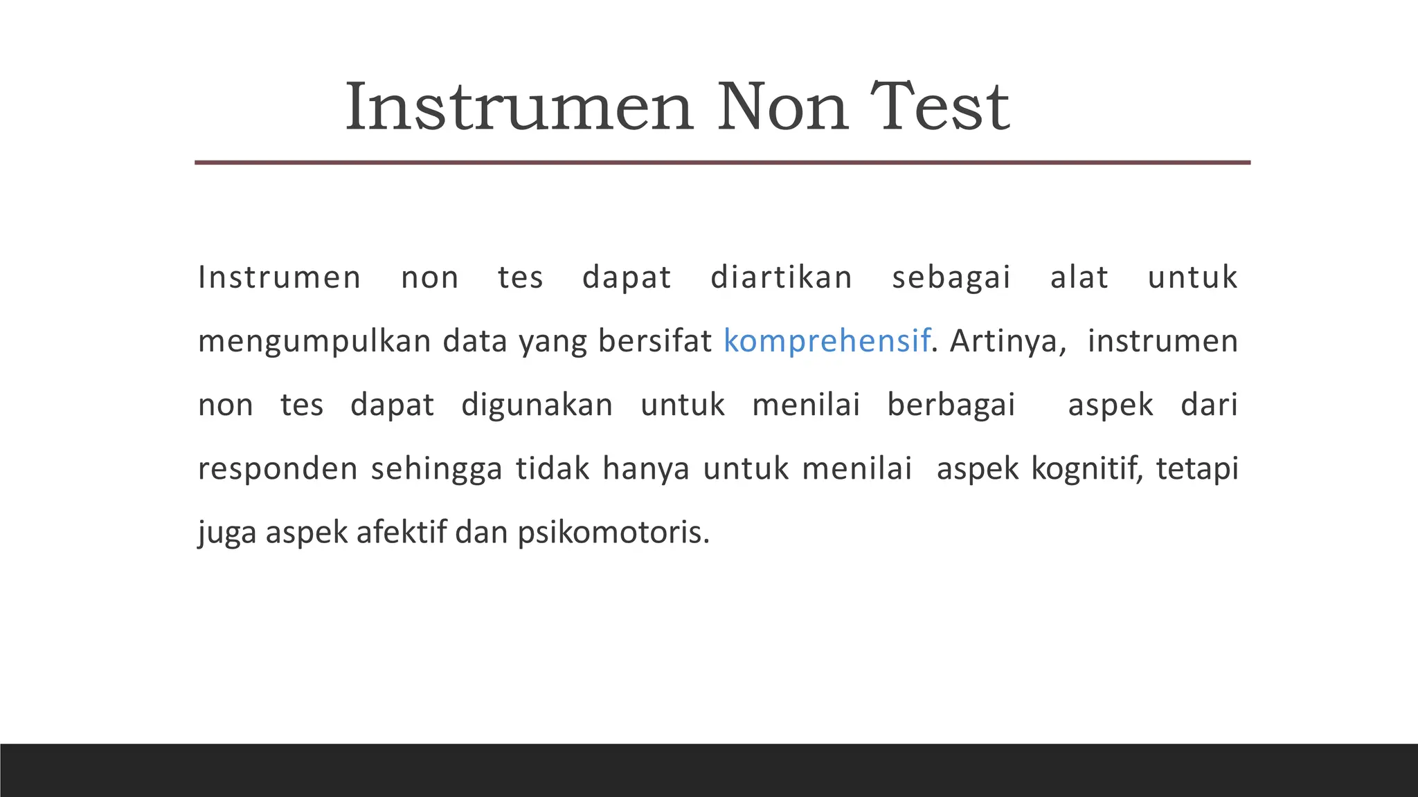 5. Instrumen Evaluasi Non Tes.pptx
