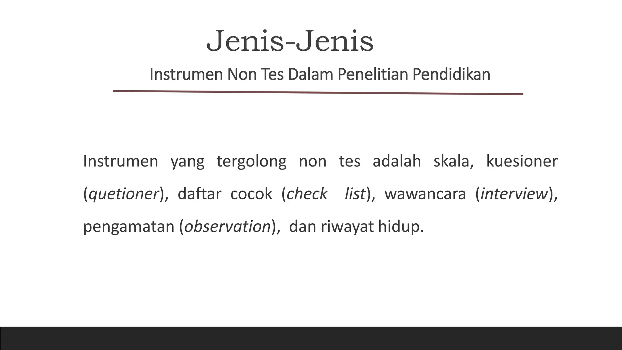 5. Instrumen Evaluasi Non Tes.pptx