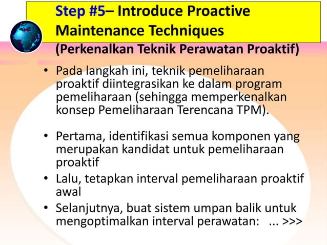 "Prosedur dan Proses Total Productive Maintenance (TPM)" _Materi ...