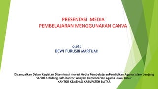 PRESENTASI MEDIA PEMBELAJARAN MENGGUNAKAN CANVA | PPTX