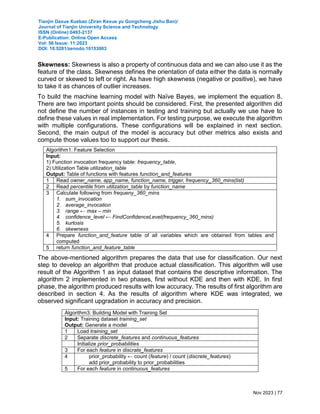 PREDICTIVE RESOURCE MANAGEMENT BY REDUCING COLD START IN SERVERLESS CLOUD | PDF