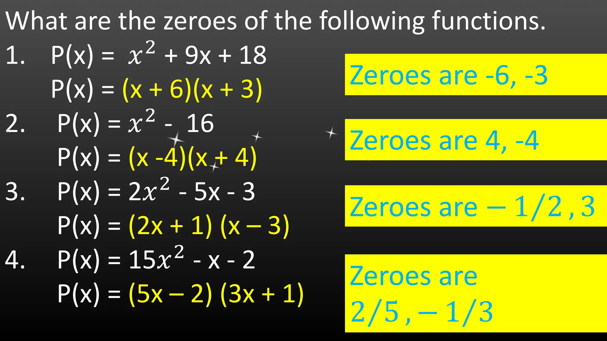 Zero Theorem and Rational Roots Presentation | PDF