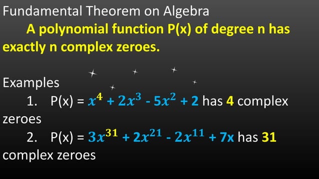Zero Theorem And Rational Roots Presentation Pdf Physics Science