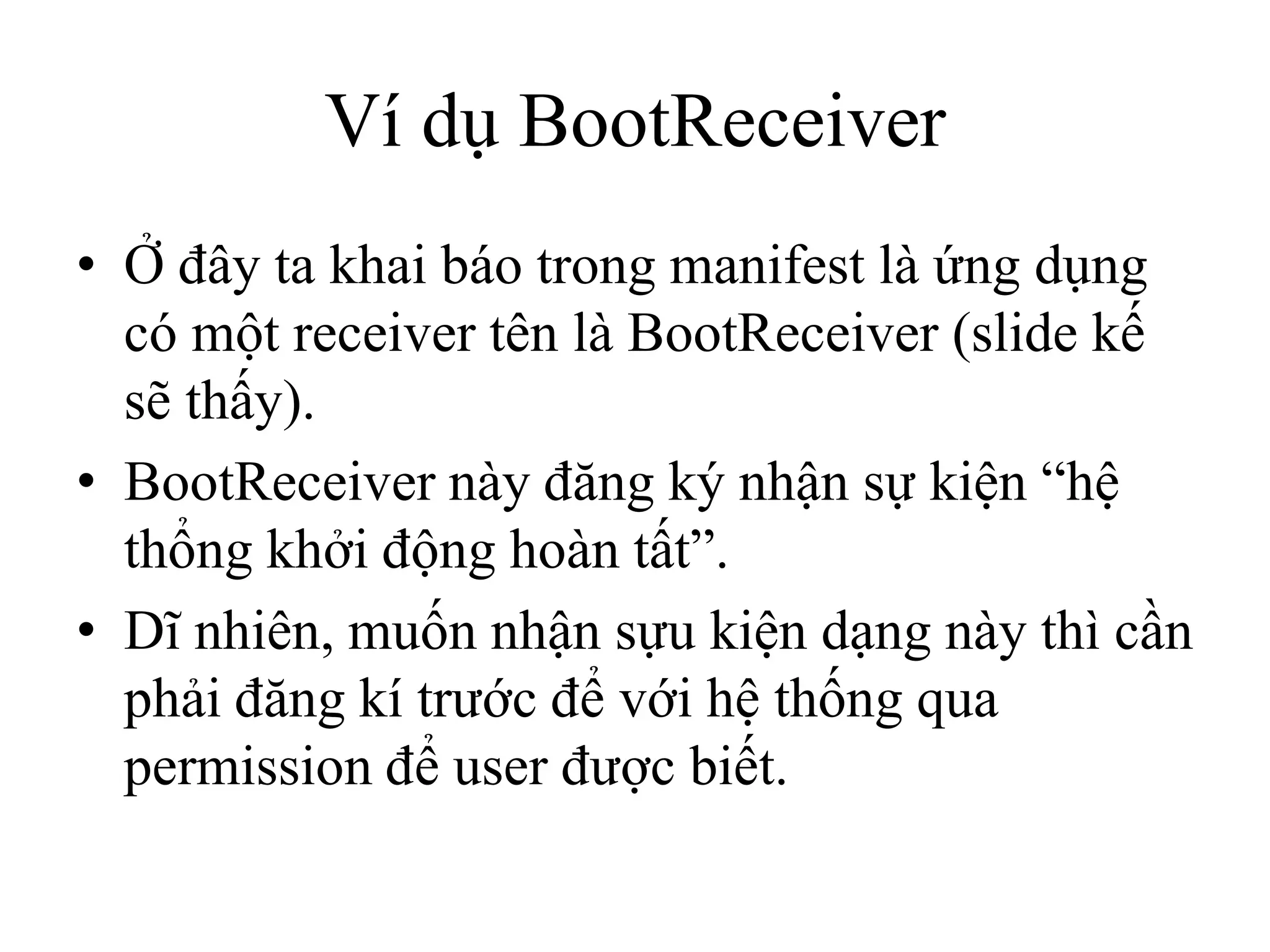 Hướng Dẫn Lập Trình Android: 5. BroadcastReceiver | PPTX