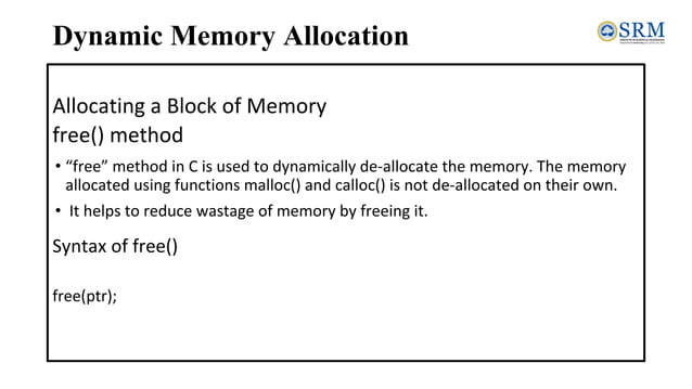 Data Structure - Dynamic Memory Allocation | PDF | Programming Languages | Computing