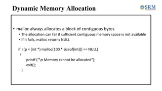 Data Structure - Dynamic Memory Allocation | PDF