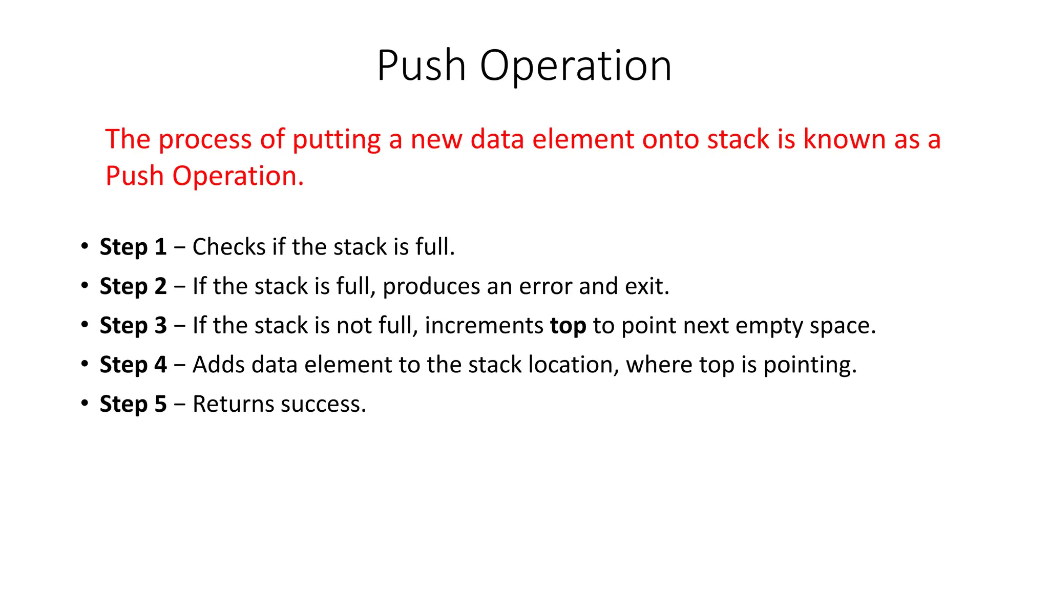 Stack in Data Structure | PPT