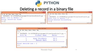 5.1 Binary File Handling.pdf | Programming Languages | Computing