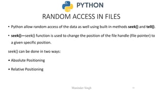5.1 Binary File Handling.pdf | Programming Languages | Computing