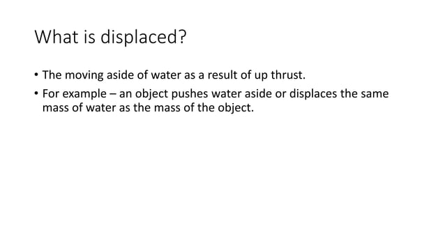 5.3 Floating and sinking: Forces affecting floating and sinking of ...
