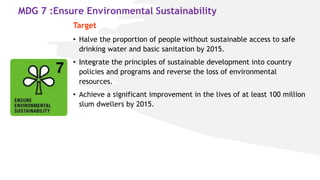 Millennium Development Goals of Community Health Nursing | PPTX