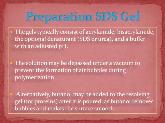 SDS PAGE SLIDESHOW POWERPOINT. SSSSSSSSS | PPT