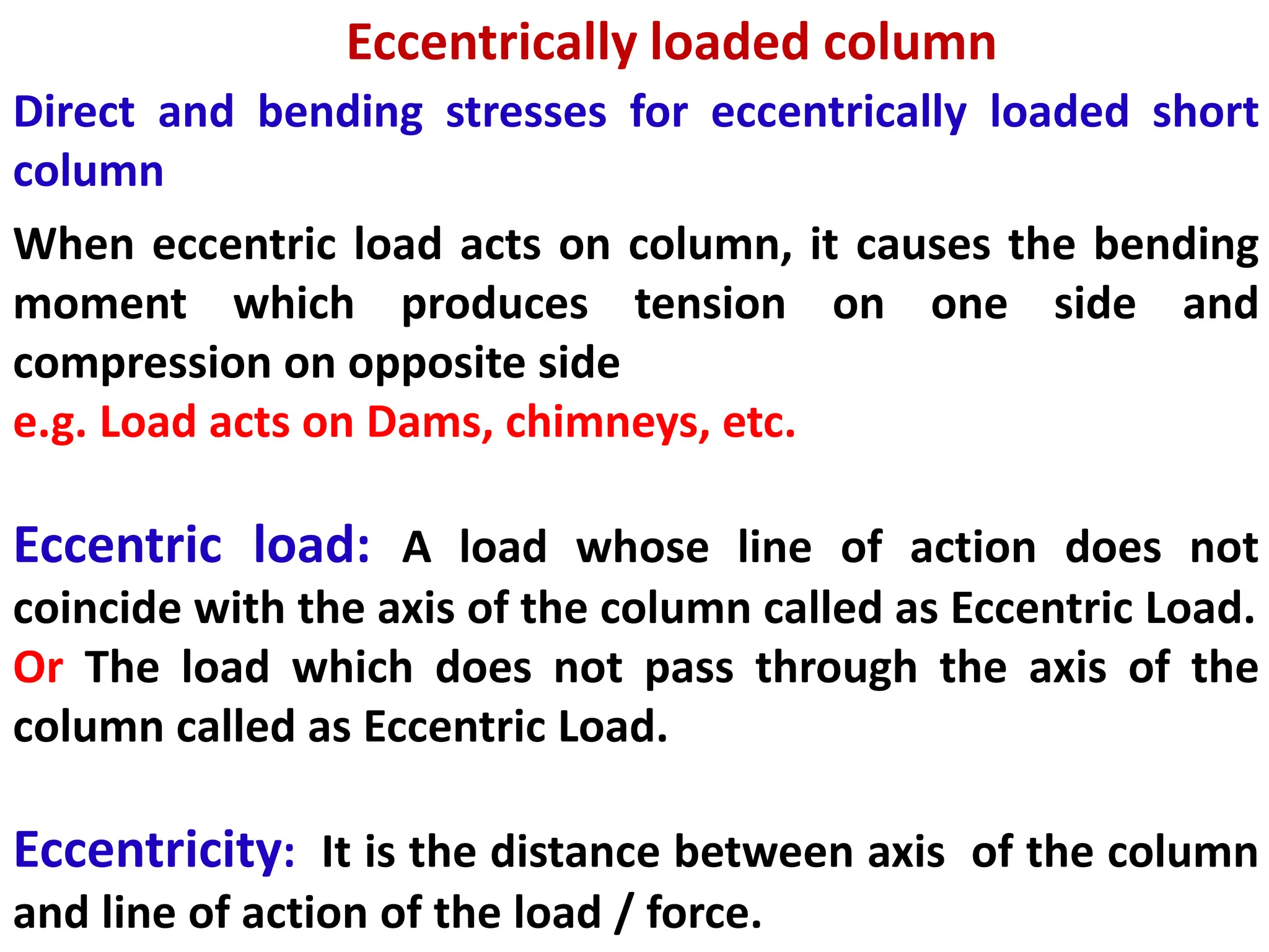 Solid Mechanics Eccentrically Loaded Columns.pptx