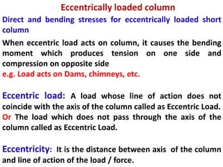 Solid Mechanics Eccentrically Loaded Columns.pptx