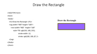 5. SVG.pptx | Web Design and HTML | Internet