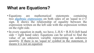 Equation and Expression_Math foe MBA pro | PPT