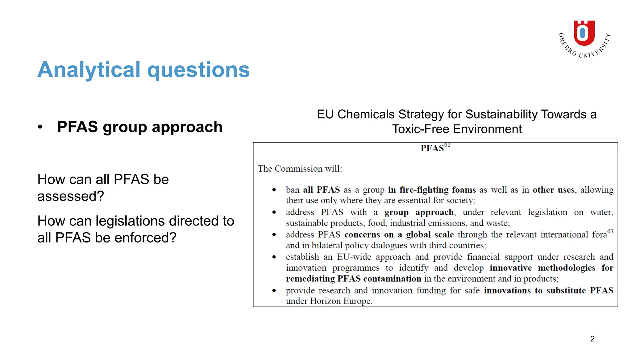 OECD Global Forum on the Environment dedicated to Per- and ...
