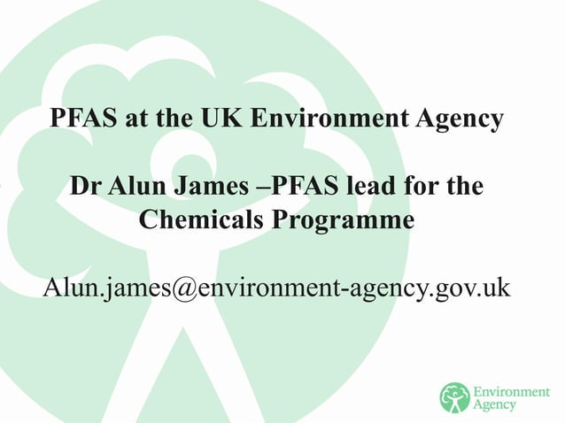 OECD Global Forum on the Environment dedicated to Per- and Polyfluoroalkyl Substances: PFAS at ...