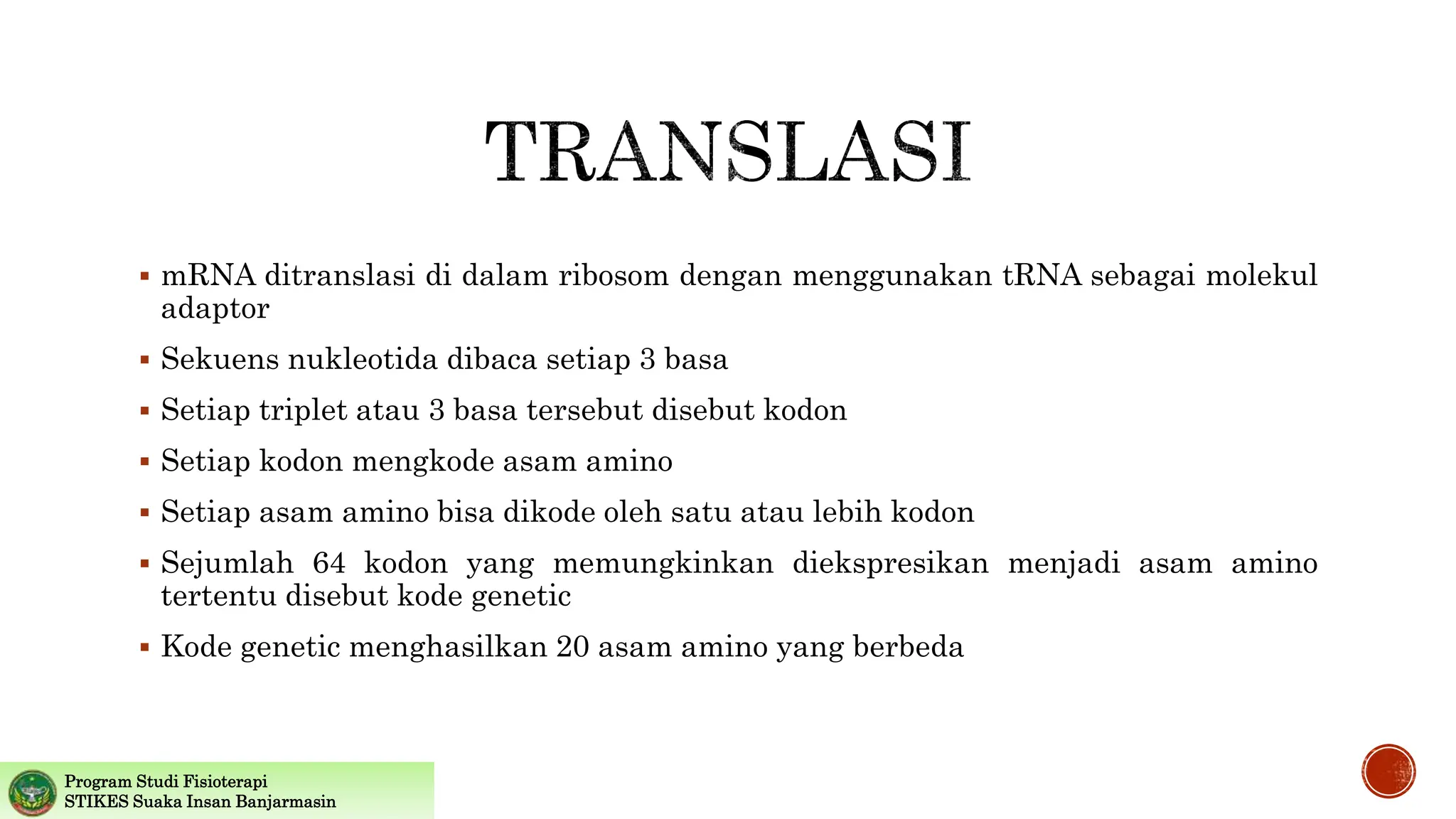 MATERI BIOLOGI MOLEKULER - REPLIKASI DNA & EKSPRESI GEN.pptx