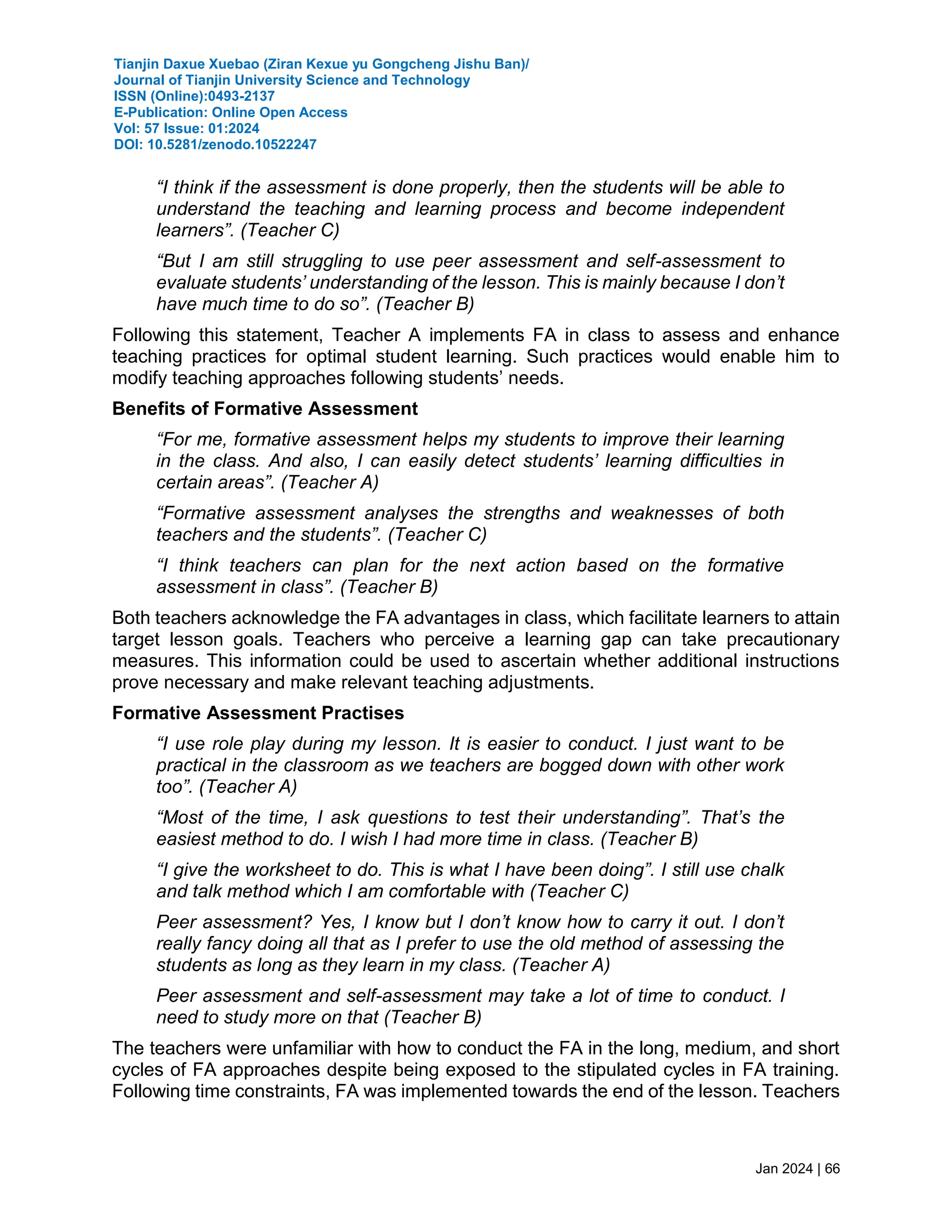 FORMATIVE ASSESSMENT PRACTICES IN THE MALAYSIAN ENGLISH LANGUAGE ...