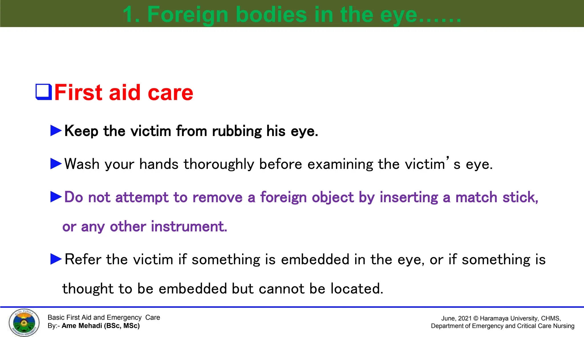 First Aid for management of Specific Injuries.pptx