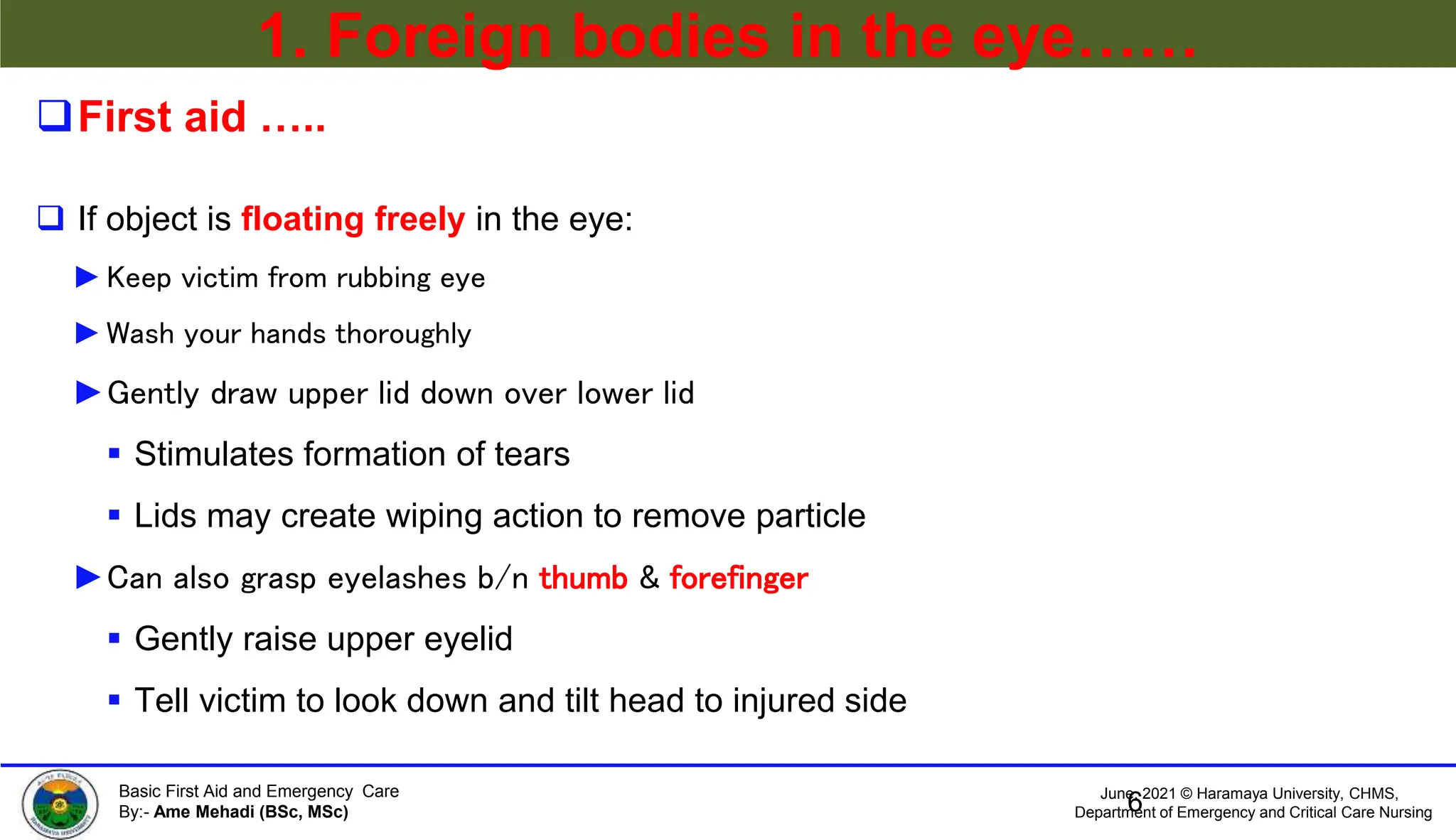 First Aid for management of Specific Injuries.pptx