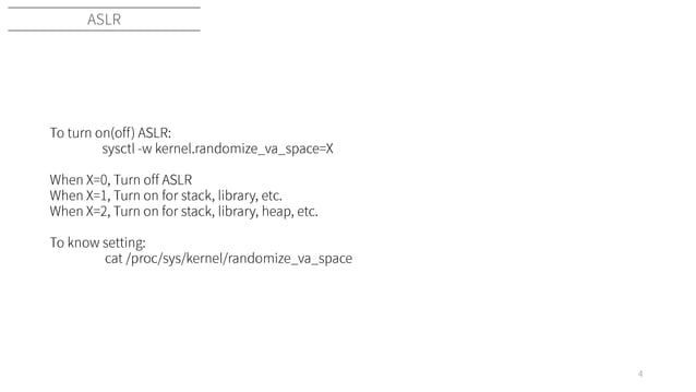 CAUtion pwnable study 5. ASLR and PIE, RELRO.pptx
