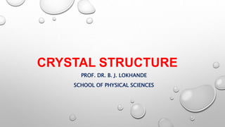5.1 CRYSTAL STRUCTURE OF METALS AND LATTICE STRUCTURE.pptx