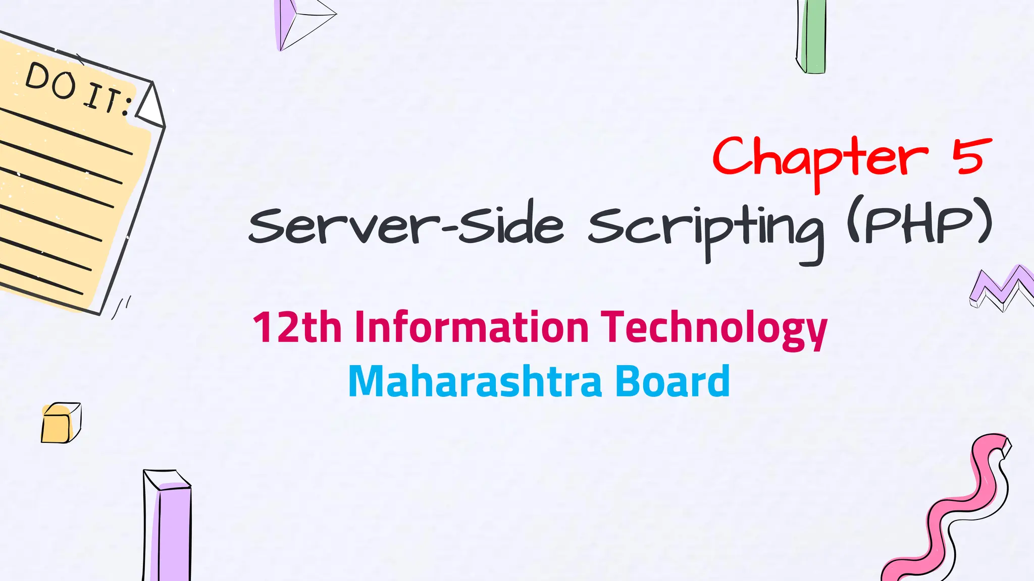 Hsc It 5 Server Side Scripting Phppdf