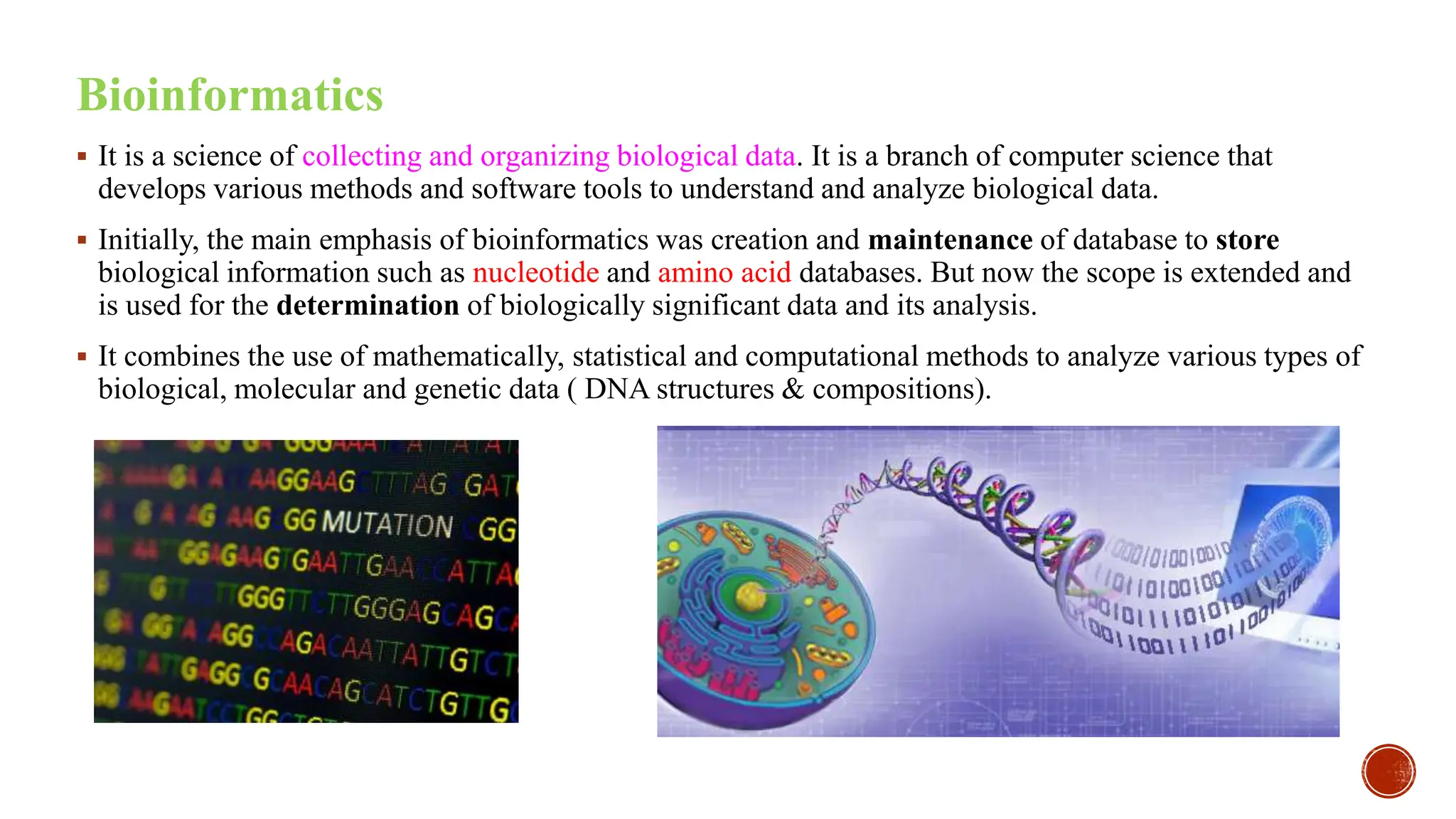 5. BIOINFORMATICS.pptx B.Pharm sem 2 Computer Applications in Pharmacy | PPTX